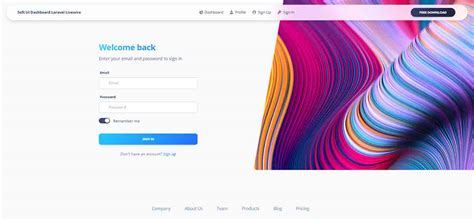 Laravel Livewire Soft Ui Free Product