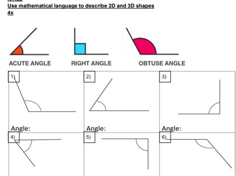 Identifying Angles Teaching Resources