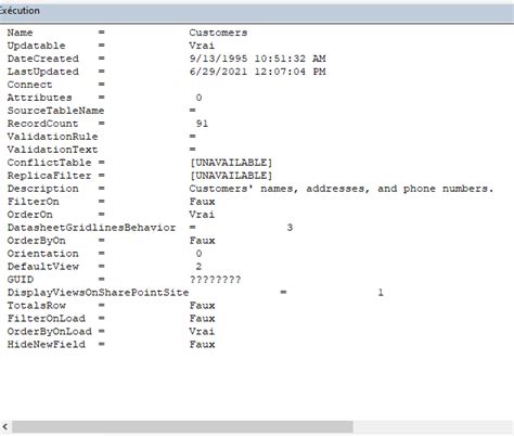 Vba Ms Access Table And Tabledef Properties Stack Overflow