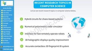 PhD Guidance In Computer Science PPT