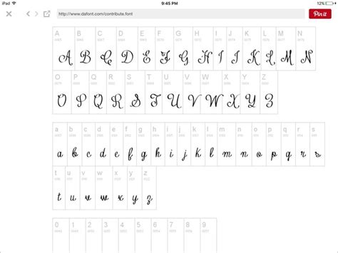 Handwritten Cursive Font Keyboard With Numbers