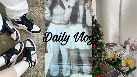 Vlog 하얀로그 일상브이로그 건대카페 슈브제 당근마켓 조던 아크틱핑크 커플신발 Youtube