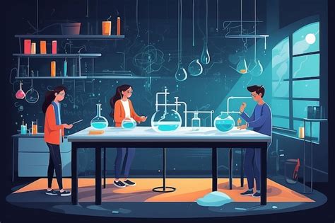 Depict A Physics Lab With Babes Conducting Experiments On The Principles Of Fluid Dynamics