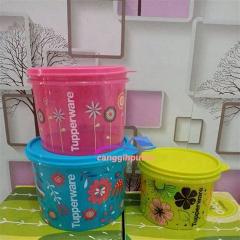 Jual Toples Daisy Canister Set Tuperware Lama 3 Pcs Shopee Indonesia