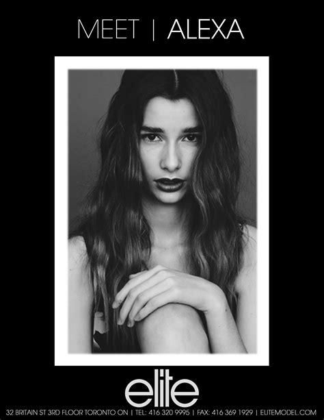 Elite Model Management Toronto Meet Alexa