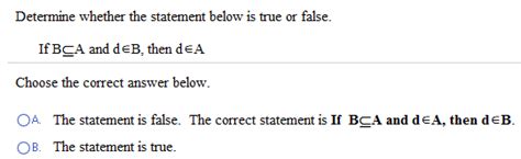 solved decide whether the statement is true or false phi
