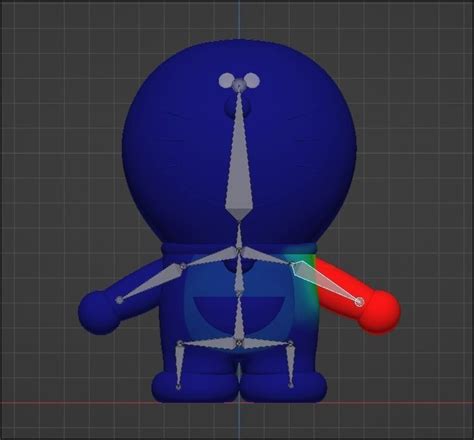 3d Model Doraemon Cartoon 3d Model Rigged Vr Ar Low Poly Cgtrader