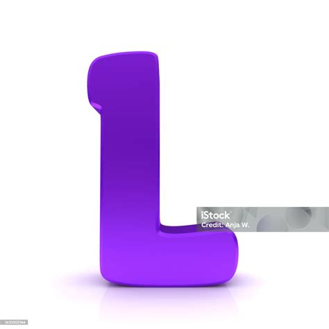 L 편지 라일락 보라색 대문자 기호 3d 렌더링 그래픽 그림 흰색 배경에 격리 0명에 대한 스톡 사진 및 기타 이미지 0명 3차원 형태 대문자 Istock