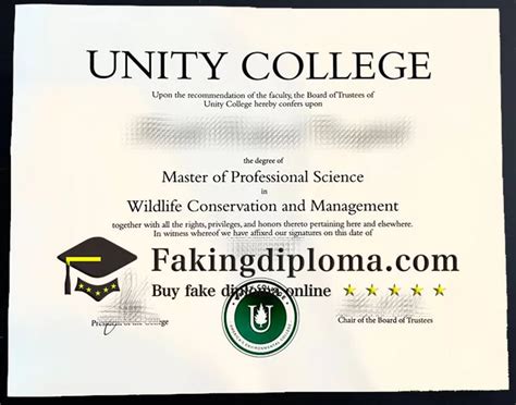 How Do I Buy Unity College Fake Degree
