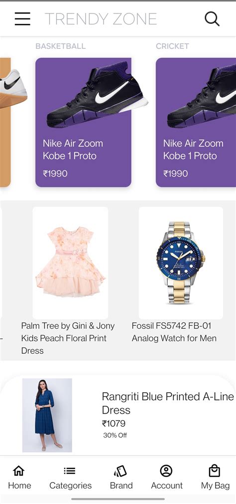 E Commerce App Build Over React Native Runs Over Android Ios