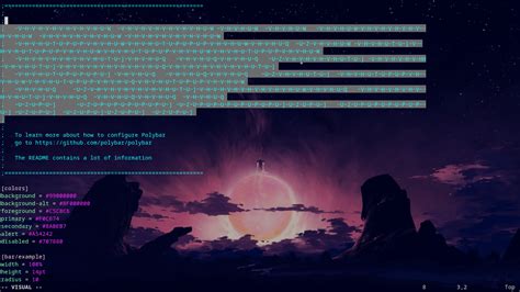 vim does not show polybar written in it s config file r vim