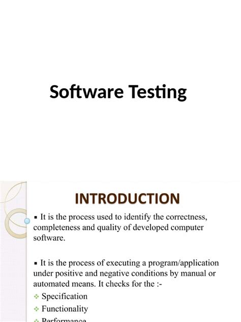 Software Testing Pdf Software Testing Usability