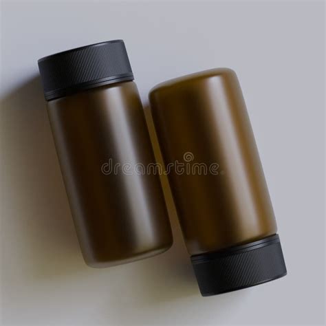 Medicine Bottle Color 3d Rendering Illustration For Design Stock Illustration Illustration Of