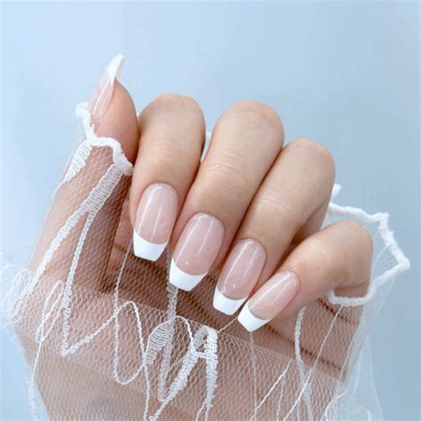 원컬러 프렌치네일팁 수제네일팁 컬러 156종7가지 타입 네일아트 셀프네일 네일팁 에이블리