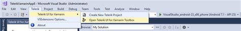 Add A Control To Your Project Telerik Ui For Xamarin