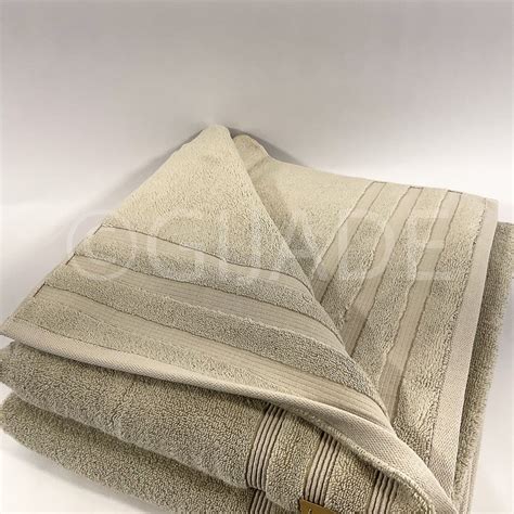 Alfred Sung Eco Melange 2pcs Bath Towels Tan Rayon Bamboo New Ebay