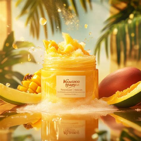 망고 파파야 설탕 스크럽 화장품 오픈프롬프트 Openprompt