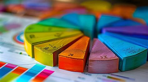 Colorful Pie Chart With Different Sections Representing Market Share And Financial Data There Is