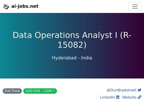 Hiring Data Operations Analyst I R 15082 In Hyderabad India Raimljobs