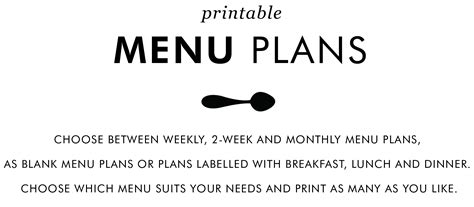 Free Meal Plan Printables Just Easy Recipes