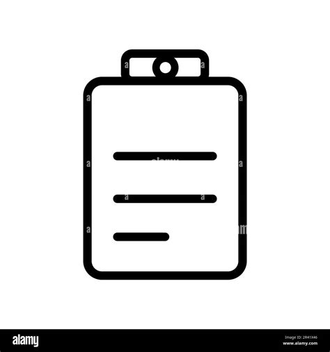 List Lineal Icon Symbol Vector Black Outline List Icon Stock Vector