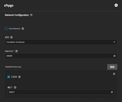 How To Set Webdav To For The App Sftpgo Or Turn On Ssl