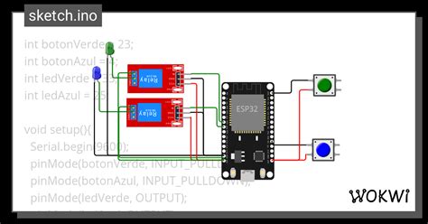 Relay3 Wokwi Esp32 Stm32 Arduino Simulator