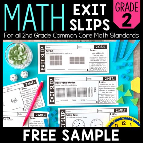 using math exit slips to guide instruction create teach share