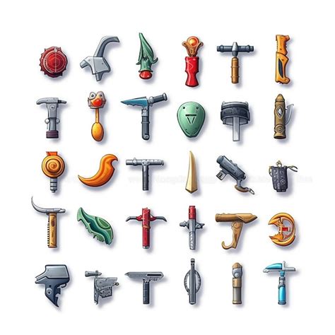Premium Ai Image Game Items Elements Set Ai Generated