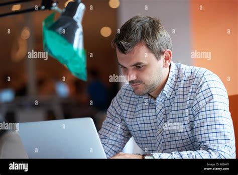 Startup Business Software Developer Working On Computer At Modern