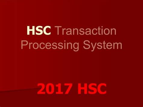 Transaction Processing System Tps Pptx