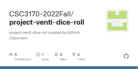 GitHub CSC3170 2022Fall Project Venti Dice Roll Project Venti Dice