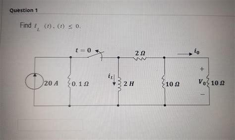 Solved Find IL T T Chegg Com