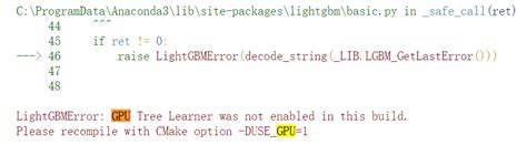 LightGBMError GPU Tree Learner Was Not Enabled In This Build Issue Microsoft