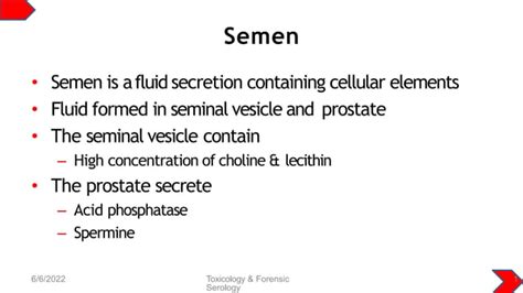 Forensic Detection Of Seminal Stainspptx