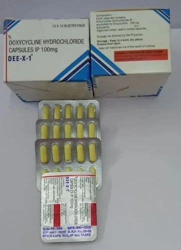 Doxycycline Hydrochloride Capsule Dee X Mg At Rs Box In Nagpur