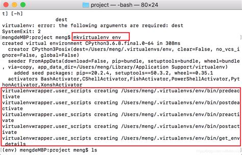 Virtualenv Error Argument Dest The Destination Is Not Write Able
