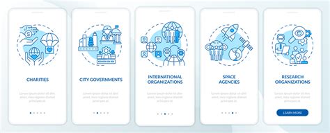 Institutions Examples Blue Onboarding Mobile App Screen Organizations Walkthrough 5 Steps