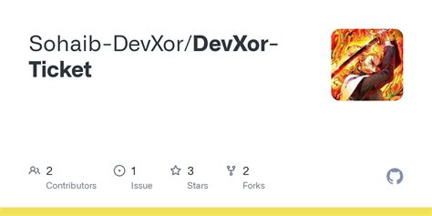 Github Sohaib Devxordevxor Ticket