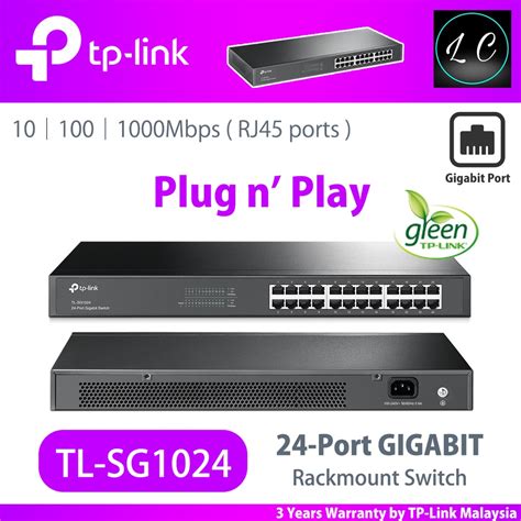 Tp Link Tl Sg Port Gigabit Port Standard Inch Rackmountable Steel Case Unmanaged