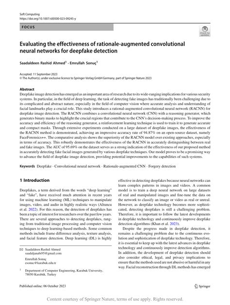 Evaluating The Effectiveness Of Rationale Augmented Convolutional Neural Networks For Deepfake
