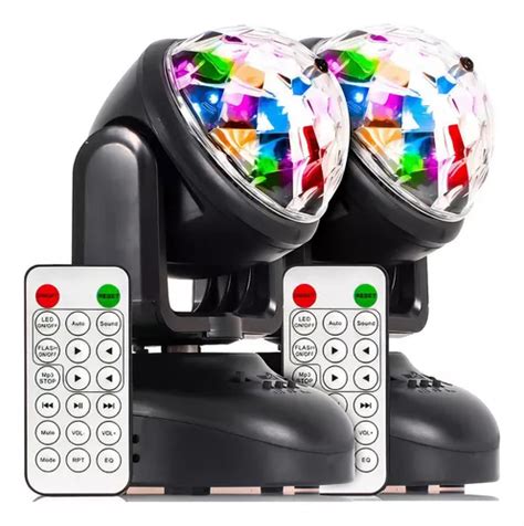 Kit de luces estroboscópicas LED RGBW con haz de cabeza móvil efecto