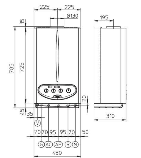 Газовый котел Immergas NIKE MINI 28 KW SPECIAL двухконтурный дымоходный ...