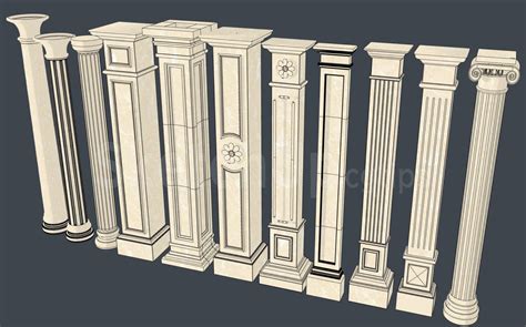 6586 free sketchup columns model download 1 sketchup models for free download