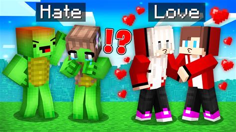 JJ And Mikey Family From HATE To LOVE In Minecraft Maizen YouTube