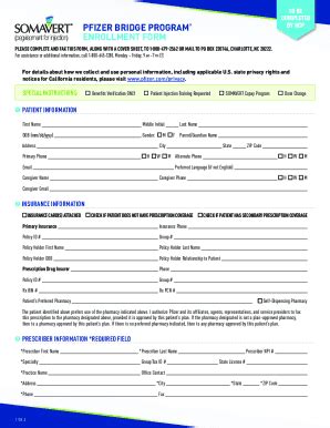 Fillable Online Clientsportal Force ComBridgeProviderservletHow To Complete The Pfizer Bridge