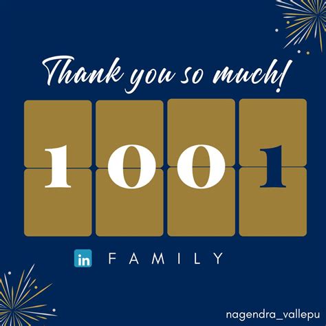 Nagendra Babu Vallepu On Linkedin Thankyou Grateful 1kfollowers Linkedincommunity Milestone