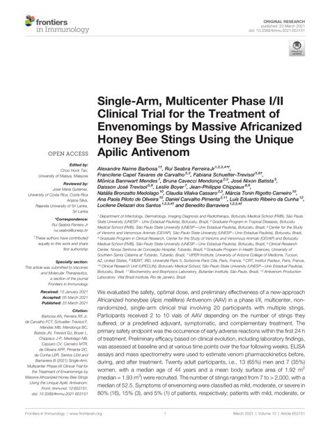 Pdf Single Arm Multicenter Phase Iii Clinical Trial For The