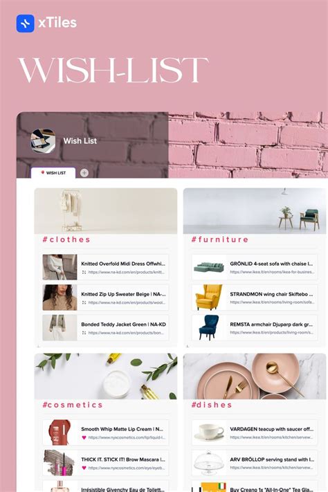 Create Your Customized Wishlist