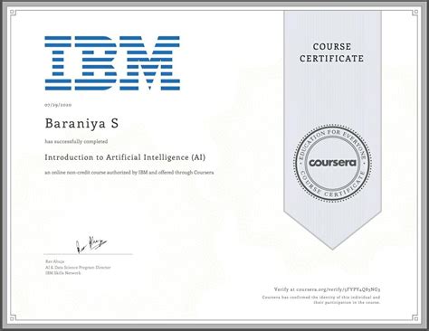artificialintelligence coursera ibmwatson baraniya s